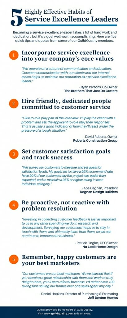 5 Highly Effective Habits of Service Excellence Leaders [Infographic ...