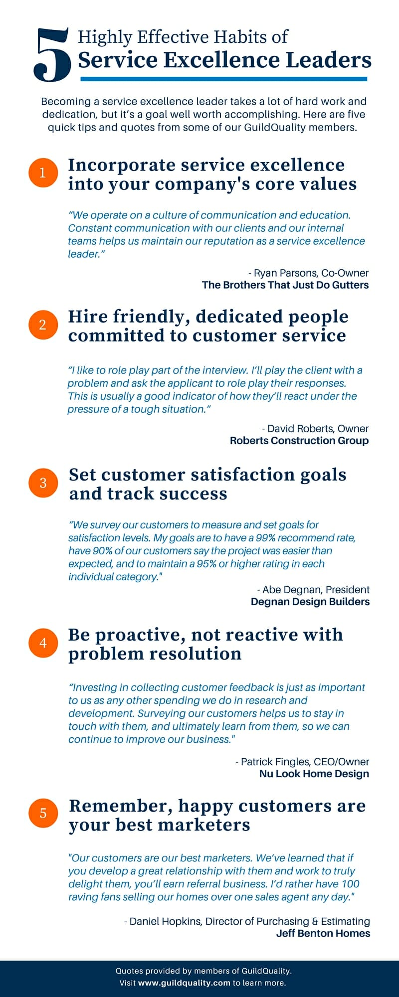 5 Highly Effective Habits of Service Excellence Leaders [Infographic ...